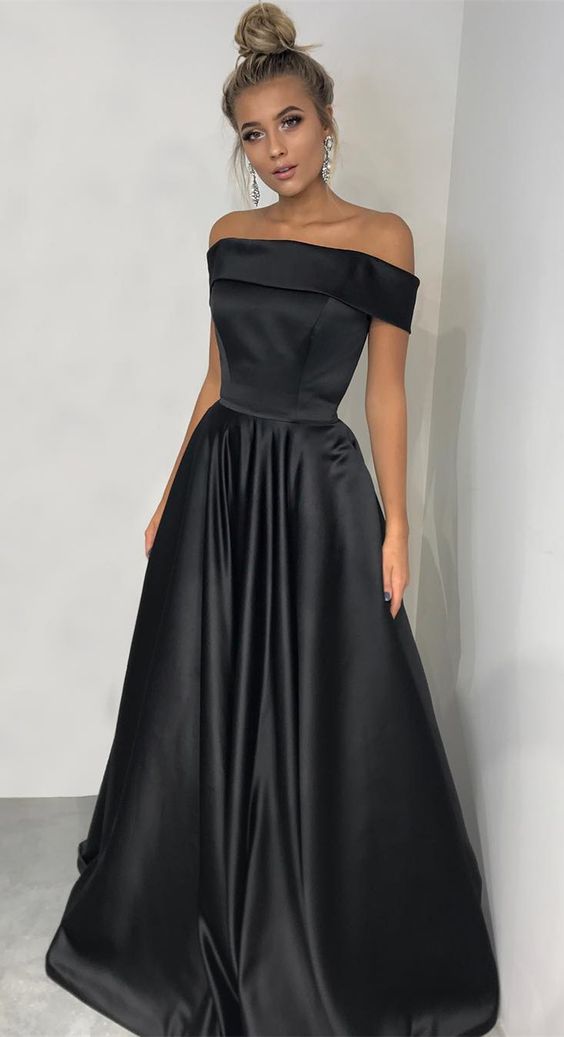 Black Prom Dresses, Long Prom Dresses, 2018 Prom Dresses, Off The ...